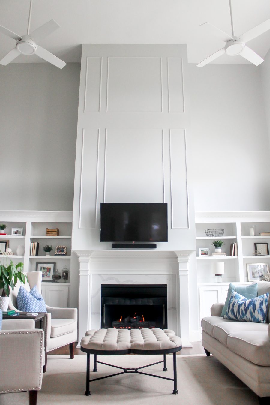 Fireplace Mantel Makeover - Carolina Charm