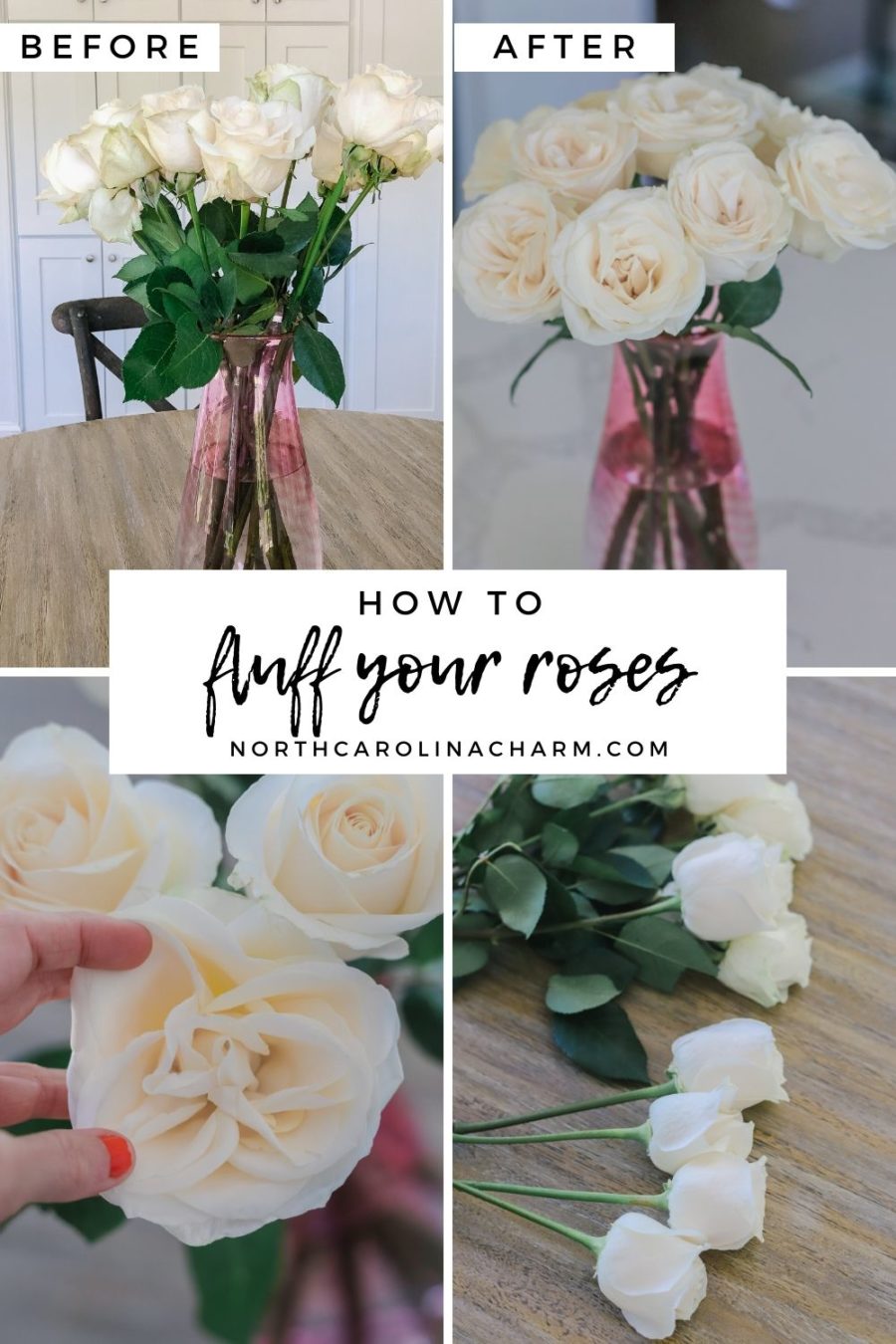 How to Fluff Your Roses (Tutorial) - Carolina Charm