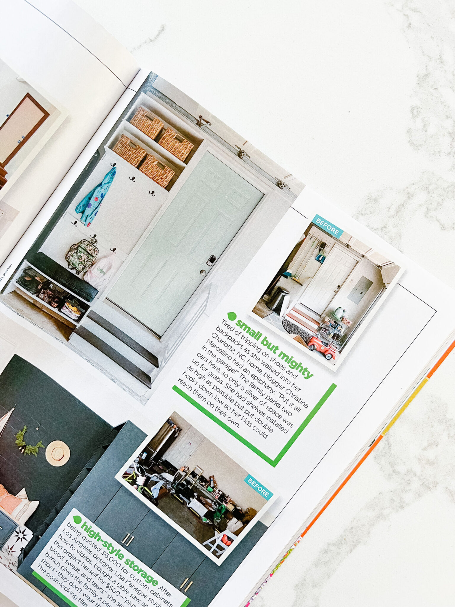 Dreamy Garage Drop Zone -- As Seen in HGTV Magazine