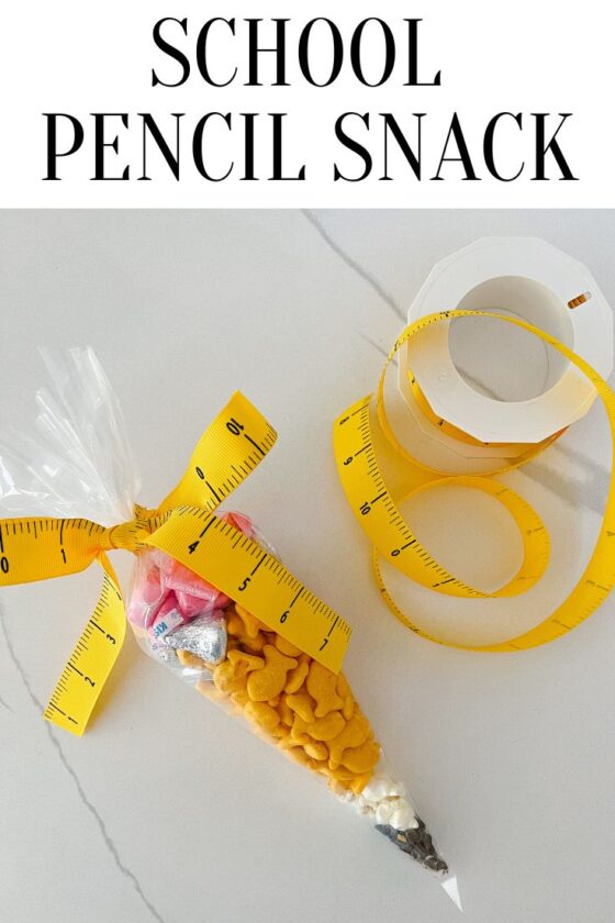 Easy School Snack Ideas: DIY Pencil Snack Bags