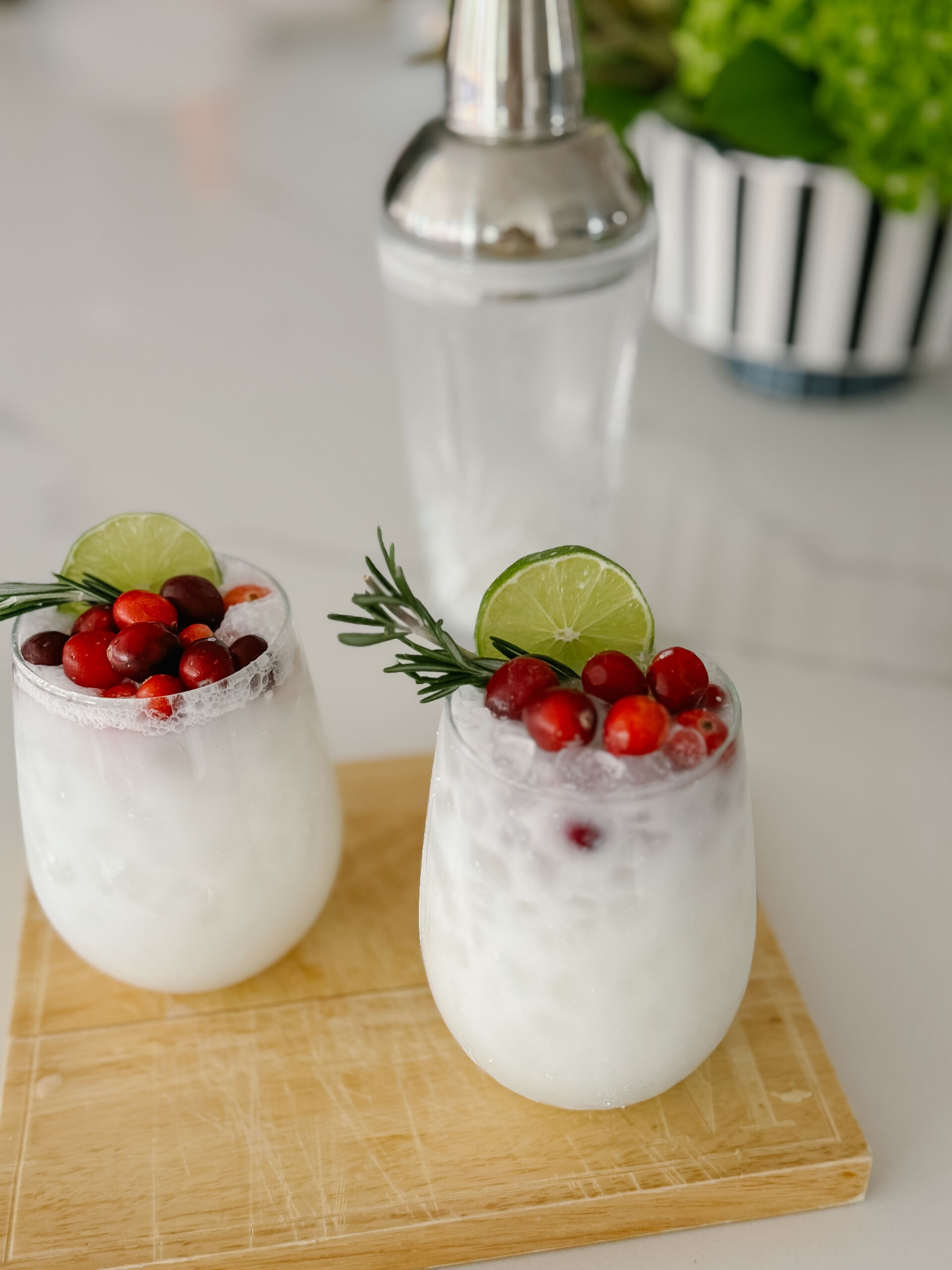 The BEST White Christmas Margaritas