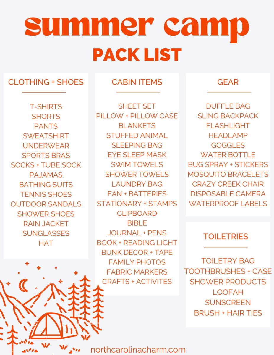 The Summer Camp Packing List You Actually Need