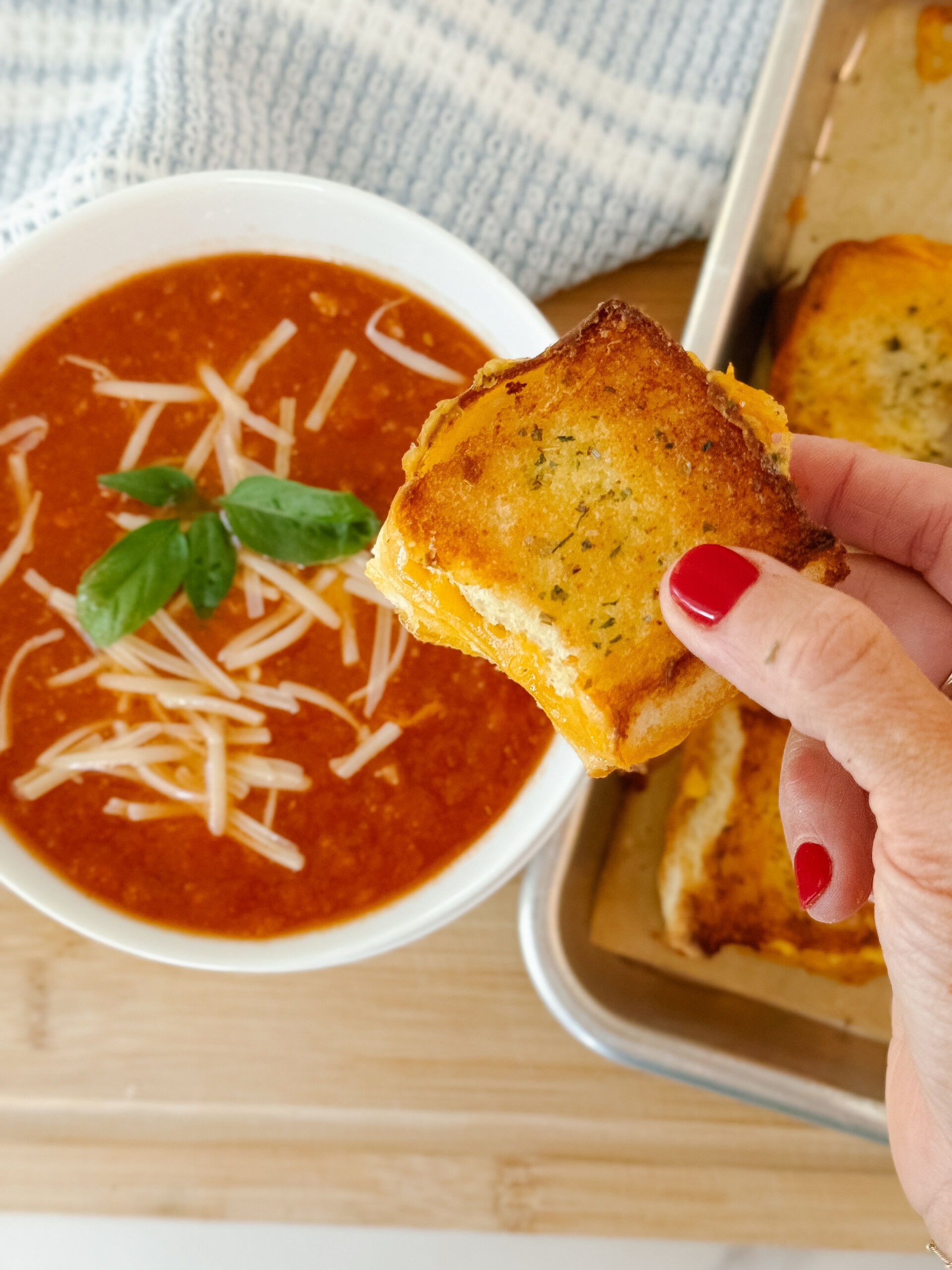 Bacon and Tomato Soup (with Mini Grilled Cheese)