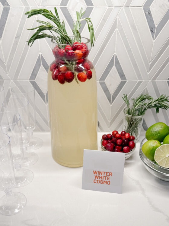 Winter White Cosmo (Pitcher Recipe Included)